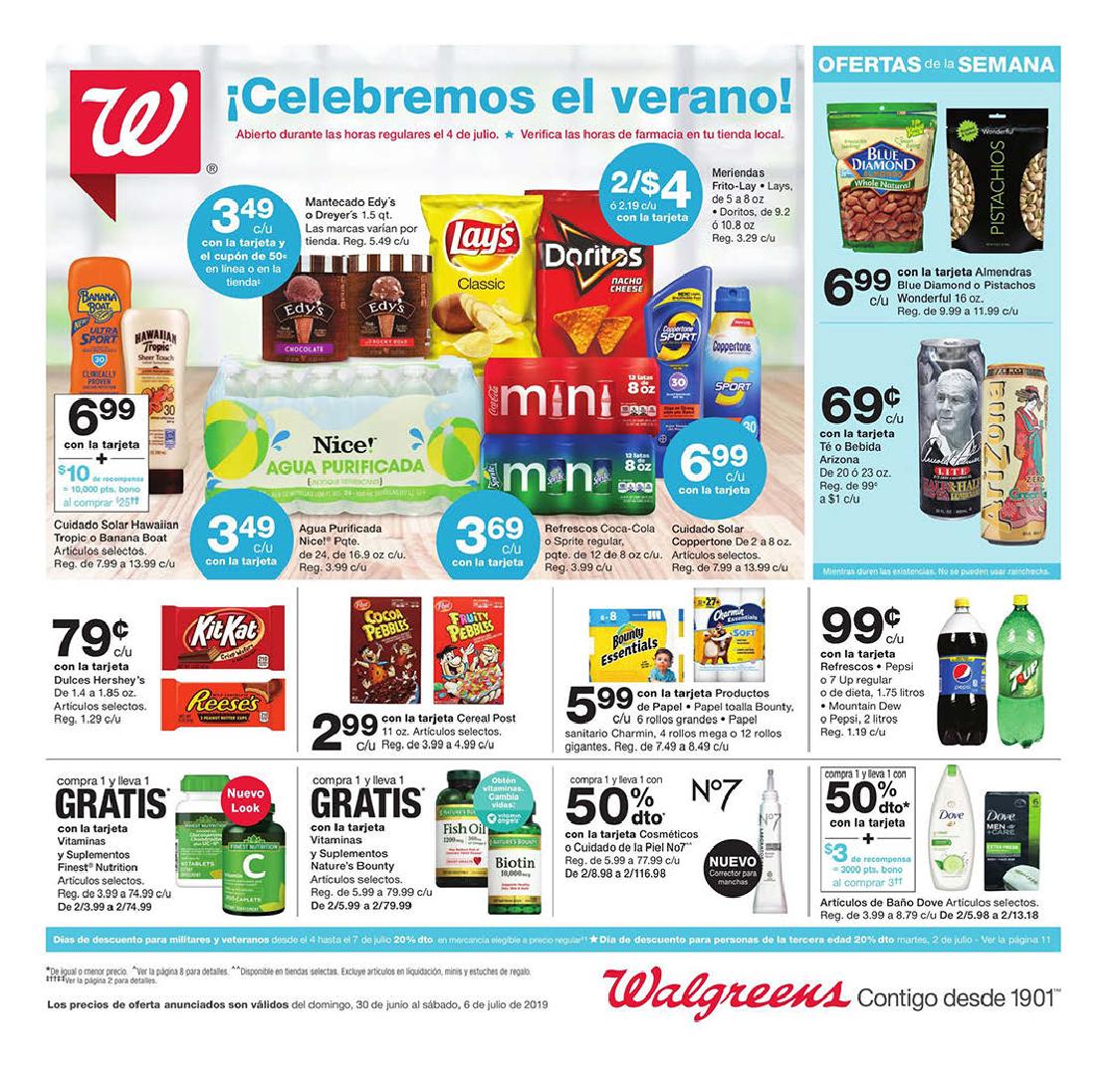 Shopper de Walgreens 30 de Junio al 6 de Julio de 2019