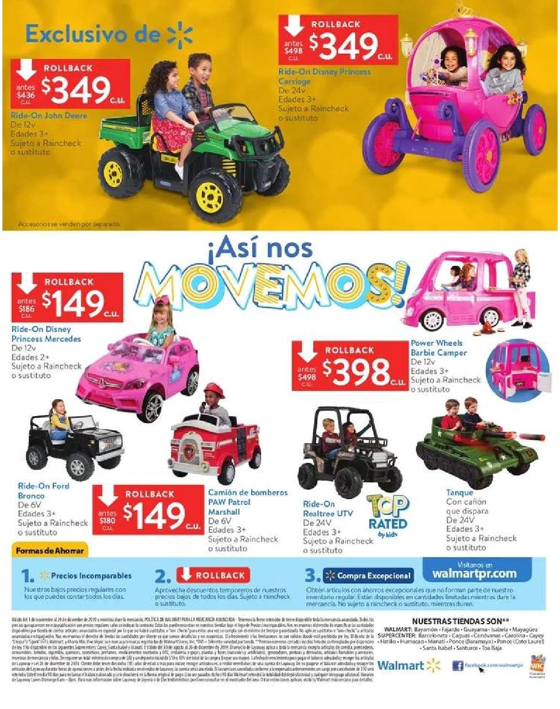 Shopper Walmart 1 de Noviembre al 24 de Dicembre de 2019