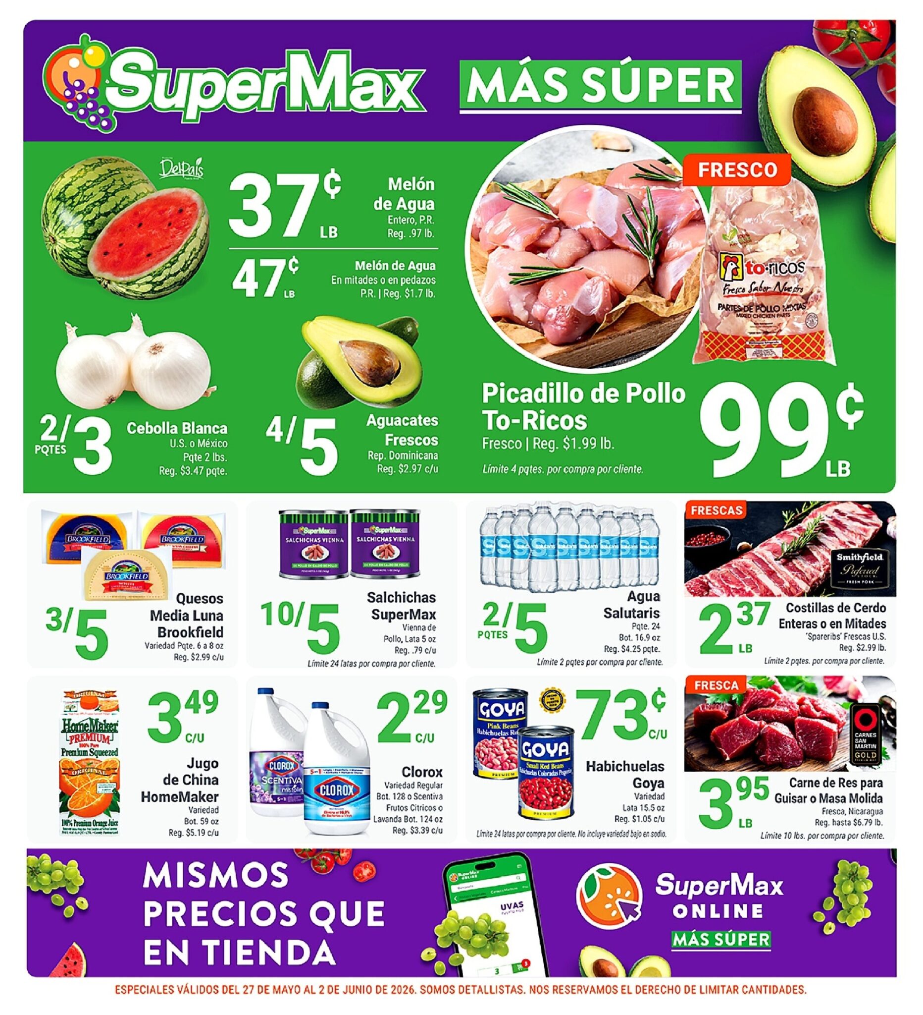Shopper SuperMax 27 de Mayo al 2 de Junio de 2026